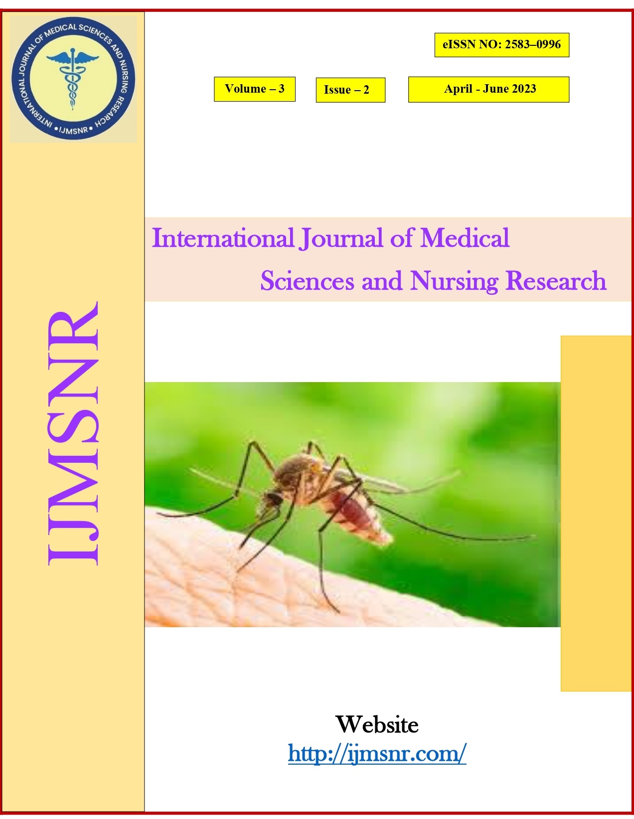 Volume 3 Issue 2 2023 – International Journal of Medical Sciences and Nursing Research